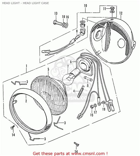 Honda Cb250k2 General Export Head Light Head Light Case Buy Head