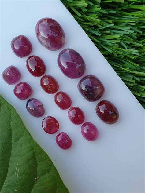 Ruby Cabochons Lot From Jegdalak Afghanistan 45 05 Ct Zadran Gems