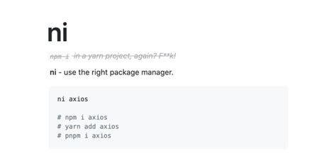 Kazim Kayhan On Linkedin Github Antfuni 💡 Use The Right Package Manager