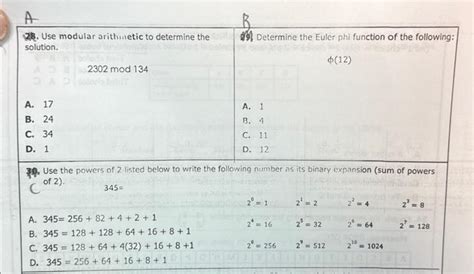 Solved Use Modular Arithmetic To Determine The Solution Chegg