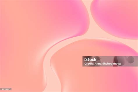 추상 밝은 분홍색 홀로그램 액체 얼룩 복사 공간이 있는 다채로운 그라데이션 질감의 배경을 흐르고 있습니다 유체 유기 형태 젤 콜라겐 세럼과 같은 부드러운 유체 뷰티