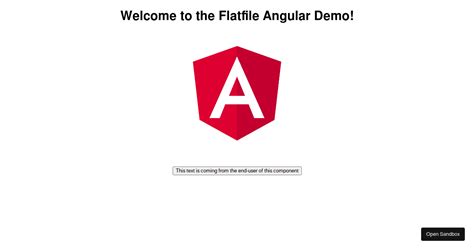 Angular Component Example Forked Codesandbox