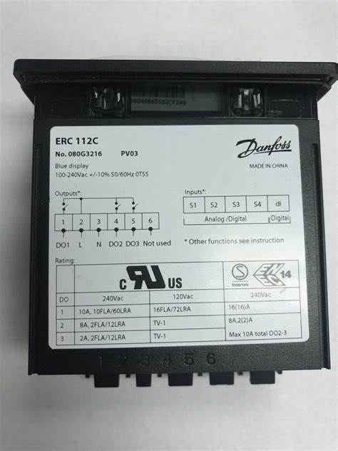 ERC 112C Danfoss Electronic Controller Thin Film Deposition Controller इलकटरनक कटरलर