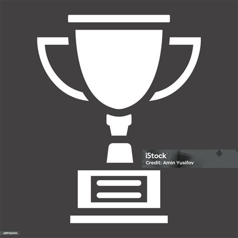 트로피 컵 고체 아이콘 수 상자와 수상 벡터 그래픽 검정색 배경 Eps 10에 채워진된 패턴 Championship에 대한 스톡 벡터 아트 및 기타 이미지 Istock