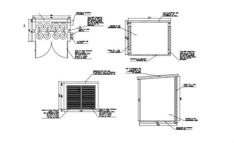Door Structure Detail Elevation And Section 2d View Layout Dwg File Cadbull