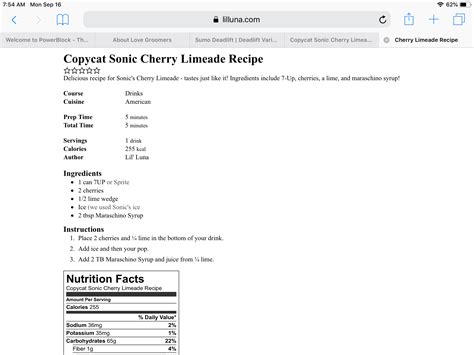 Sonic Cherry Limeade Cherry Limeade Cherry Limeade Recipe Sonic Cherry Limeade