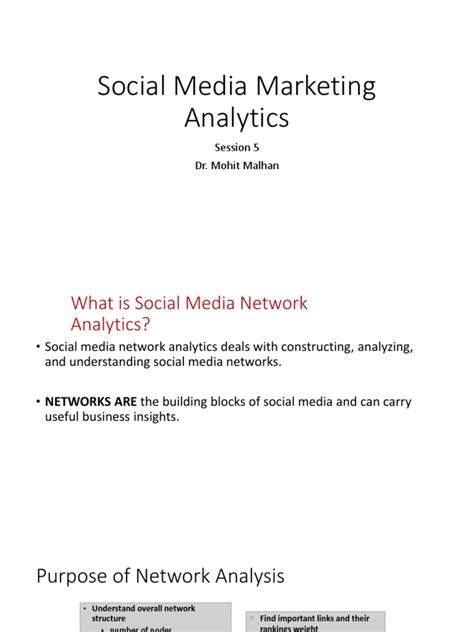 Session 5 Pdf Social Network Vertex Graph Theory