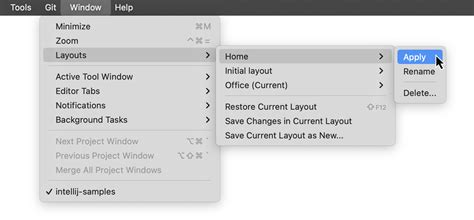 Layouts PyCharm Documentation