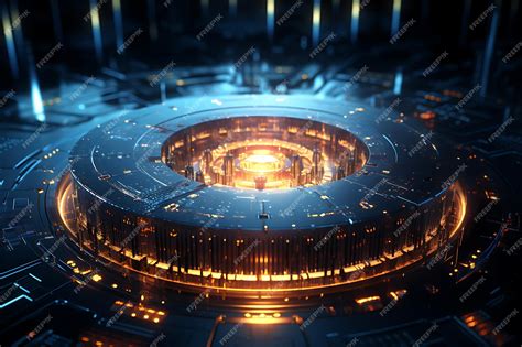 Premium Ai Image Futuristic Tech Quantum Computing Advancements