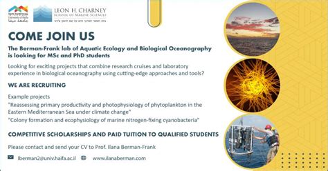 Yizhaq Makovsky On Linkedin Available Positions For Msc And Phd