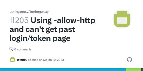 using allow and can t get past login token page · issue 205 · boringproxy boringproxy