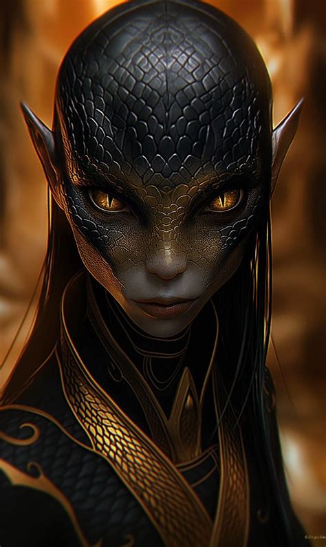Yuan Ti Royalty Fantasy Illustration Dark Fantasy Yuan Ti