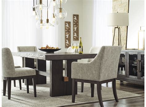 Allora Wooden Rectangular Dining Set 6 8 Seaters With 6 Wooden Fabric
