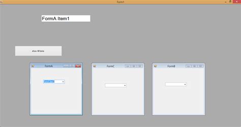 Displaying A Combobox Selection On A Different From In C Stack Overflow