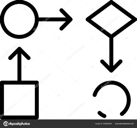 Flowchart Uml Plan Icon Stock Vector By ©iconfinder 526646546