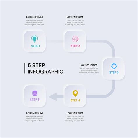 Premium Vector Vector Infographic Label Design With Icons Business Concept Flowchart Diagram
