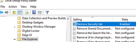 security tab missing from file folder properties in windows windows