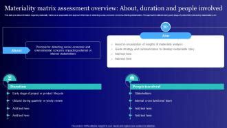 Materiality Matrix Slide Team