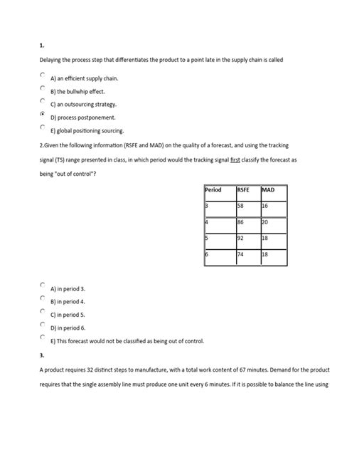 Homework Week 2 Pdf Forecasting Supply Chain