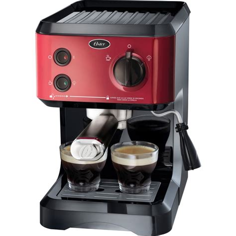 Cafetera Oster Express Dual Ecmp65r Roja 19 Bar De Presion Vapor