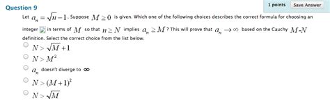 Solved Let An N And A Suppose Is Chegg Com