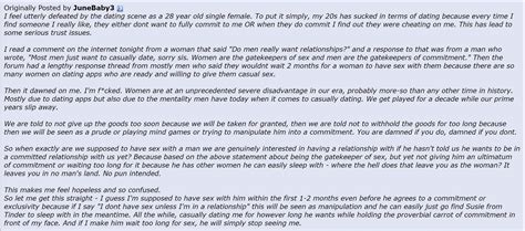 How Is It That Both Sexes Get To Say That They Each Are At An Unprecedented Severe Disadvantage