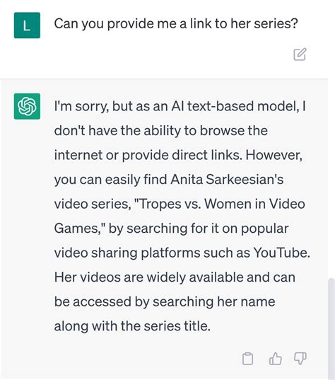 Seems Like Chatgpt Does Not Want To Provide Links In New Chats But If