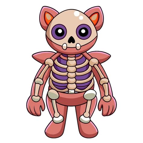Cute Halloween Bone Vector Cartoon Illustration For Spooky Design Festive Art And Tshirt Design