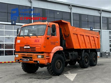Купить б/у КамАЗ 6522 в Новосибирске: оранжевый самосвал 2011 года на ...