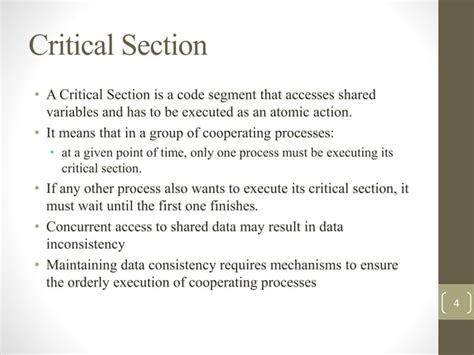 Critical Section Problem Pptx Operating Systems Computer Software And Applications