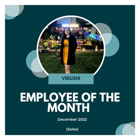 Vidushi Awasthi On Linkedin Employee Of The Month December