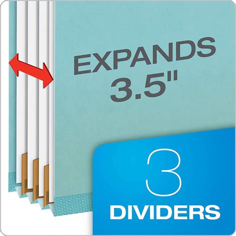 Buy Pendaflex Pressboard Classification File Folders 3 Dividers 2