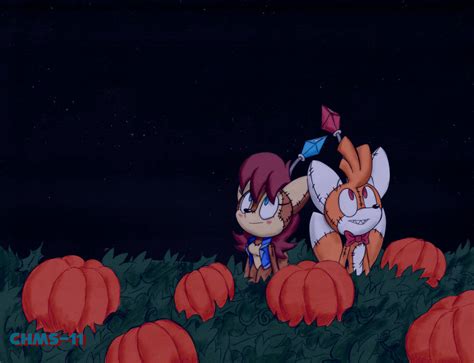 Tails Doll And Sally Doll In The Pumpkin Patch By Chms 11 On Deviantart