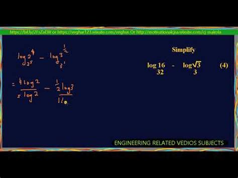 How To Simplify Logs Removing Exponents X YouTube