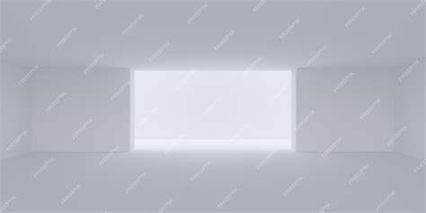 Premium Photo Empty White Space Interior With Sunlight And Shadow 3d Rendering