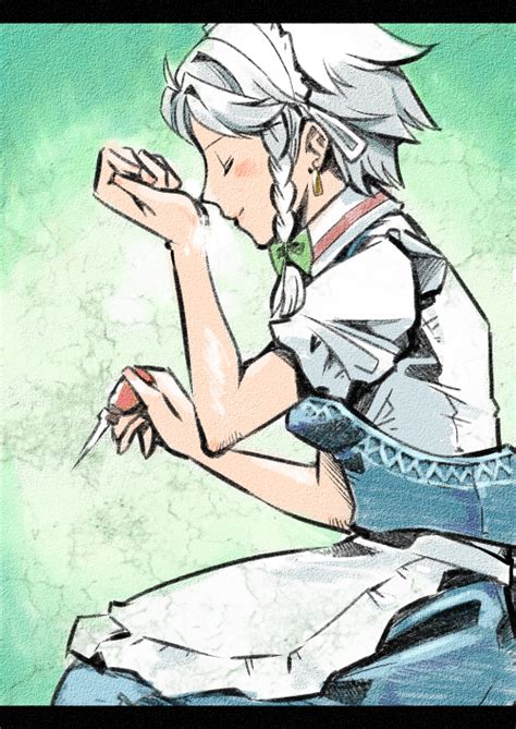 Izayoi Sakuya Touhou Drawn By Hounori Danbooru