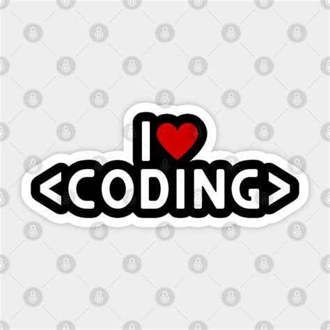 I Heart Coding I Heart Coding Sticker Teepublic I Heart Coding I Heart Coding Sticker Teepublic