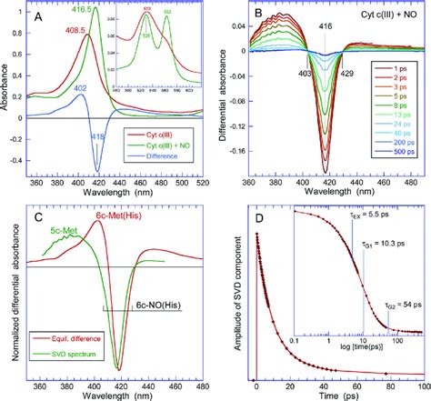 A Equilibrium Spectra Of Ferric Cyt C With And Without No B