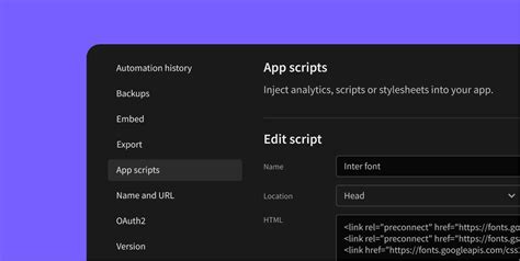 App Scripts Budibase