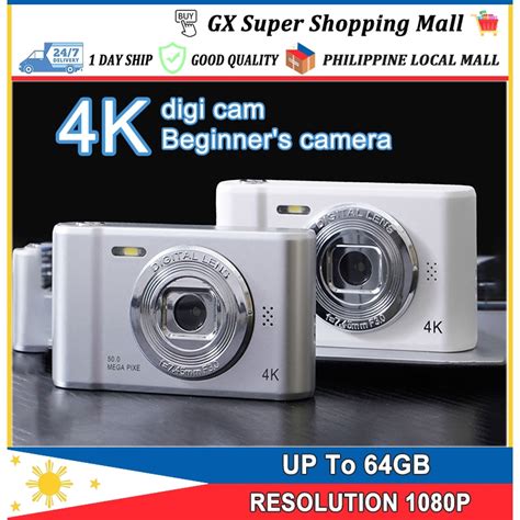 4k Digi Cam Beginners Camera Digital Camera Mini Autofocus Camera For