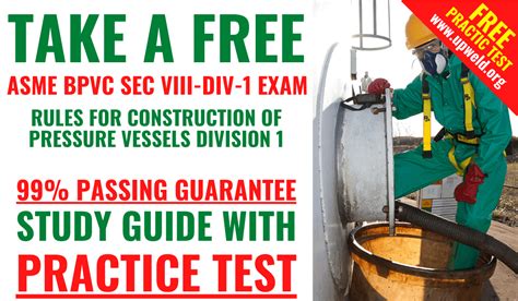 Take A Free ASME BPVC Section VIIIDivision 1 Practice Test
