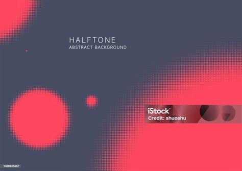 Abstract Red Monochrome Halftone Dot Pattern Background Stock Illustration Download Image Now