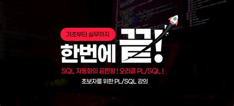 Sql 자동화 실무에서 바로 쓰는 Plsql 강의 코딩 대한민국 인프런 Sql 자동화 실무에서 바로 쓰는 Plsql 강의 코딩 대한민국 인프런