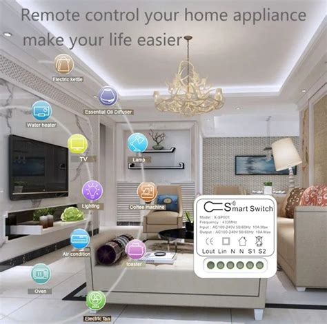 Mini Rf 433mhz Smart Diy Wireless Switch 220v Module Receiver Electric Supports 2 Way Timing