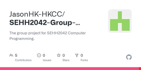 GitHub JasonHK HKCC SEHH Group Project The Group Project For SEHH Computer Programming