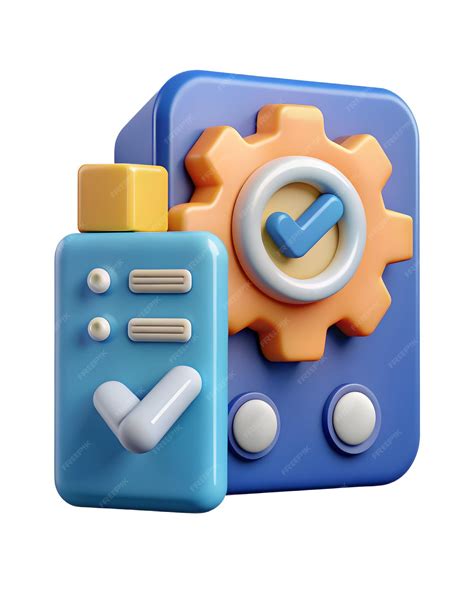 3d ai machine learning and quality assurance icons for enhanced