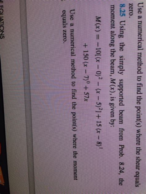 Solved Use A Numerical Method To Find The Points Where The Chegg