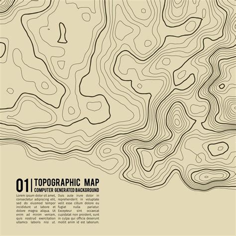 Topographic Map Background With Space For Copy Line Topography Map Contour Background
