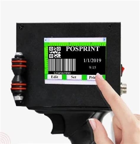 Posprint Solvent Industrial Handheld Inkjet Printer Batch Coding