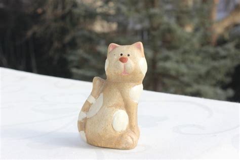 Глиняний котик — ціна 299 грн у каталозі Статуетки Купити товари для дому та побуту за доступною